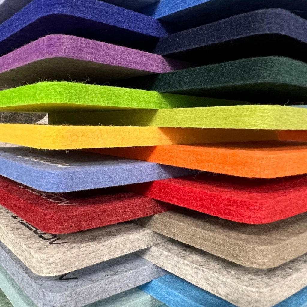 AcoFelt- akoestisch gerecycled PET-vilt, Standaard - Plano Plastics